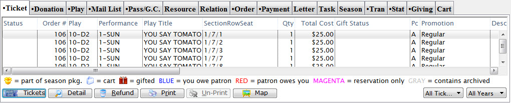 Ticket Tab | Arts Management Systems